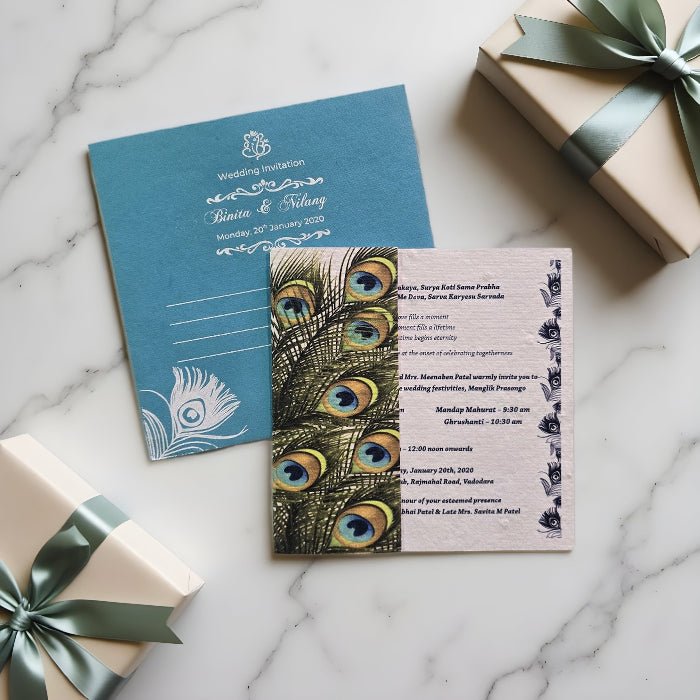 Eco-Friendly Wedding Cards with Unique Designs and Textures – DEVRAAJ ...