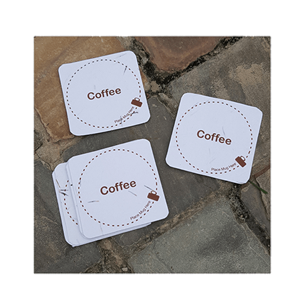 Plantable Seed Paper Coasters - For Eco-friendly Branding – DEVRAAJ ...